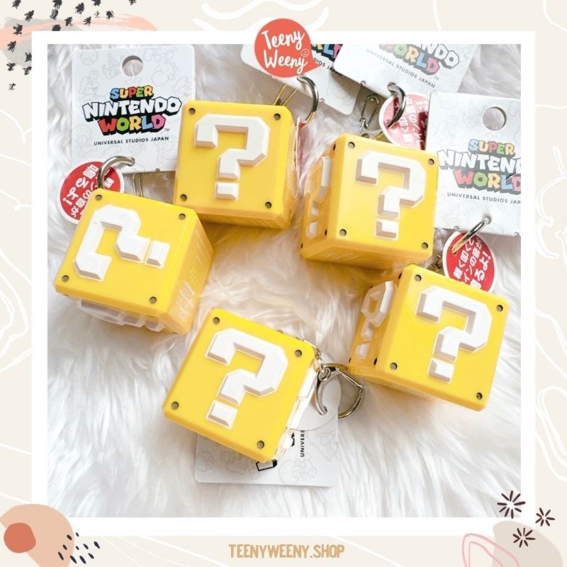 พวงกุญแจห้อยกระเป๋า บล็อคมาริโอ้ รุ่นมีเสียง Mario Yellow Block USJ ...