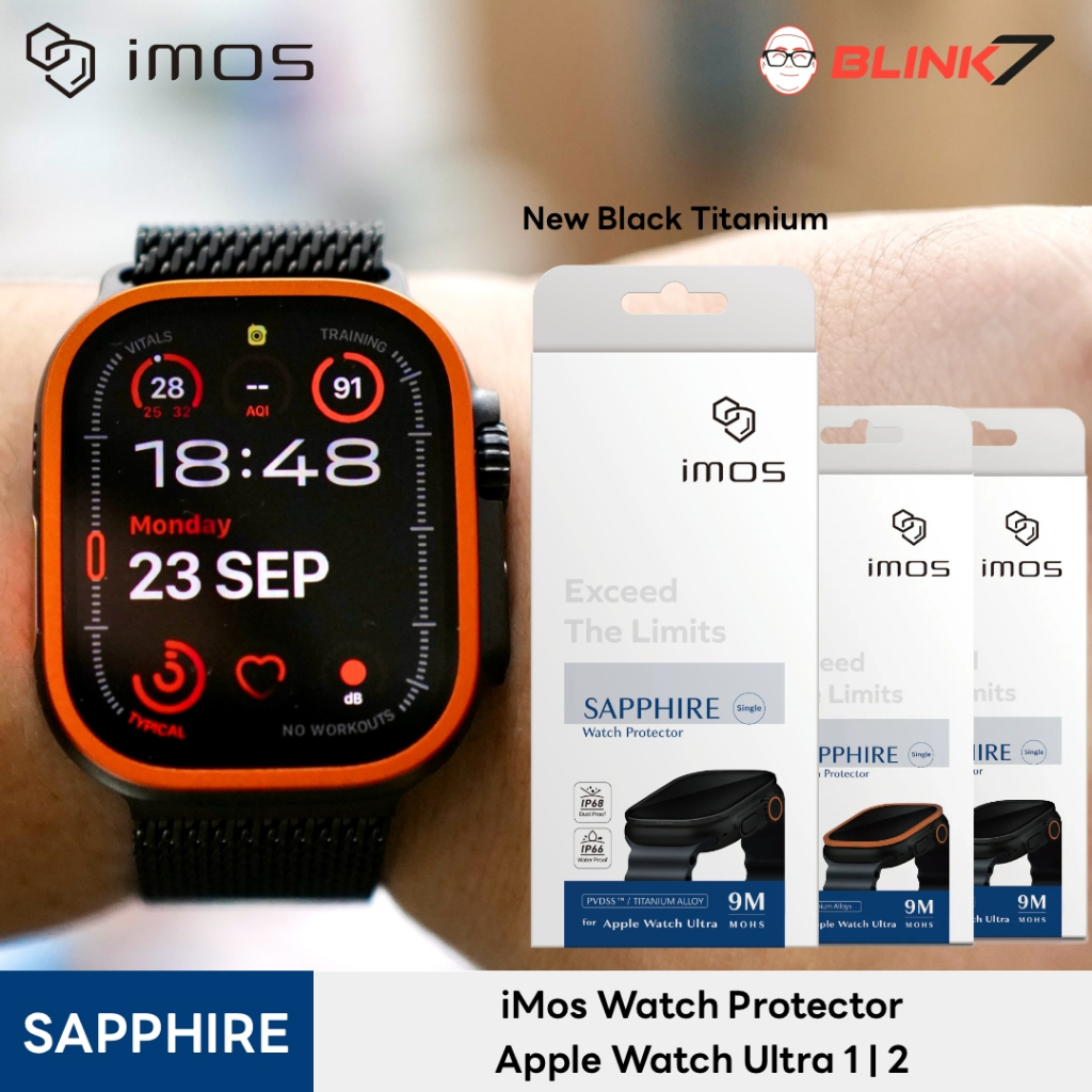 กระจกกันรอย iMos Watch Protector สำหรับ Apple Watch Ultra 1 และ 2 | Shopee Thailand