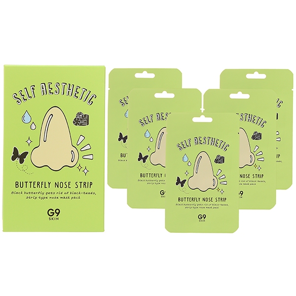 G9SKIN Self Aesthetic Butterfly Nose Strip แผ่นลอกสิวเสี้ยนรูปทรง ...