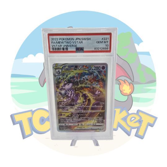 Pokemon Card "Mewtwo Vstar SAR PSA10 221/172" JAP s12a | Shopee Thailand