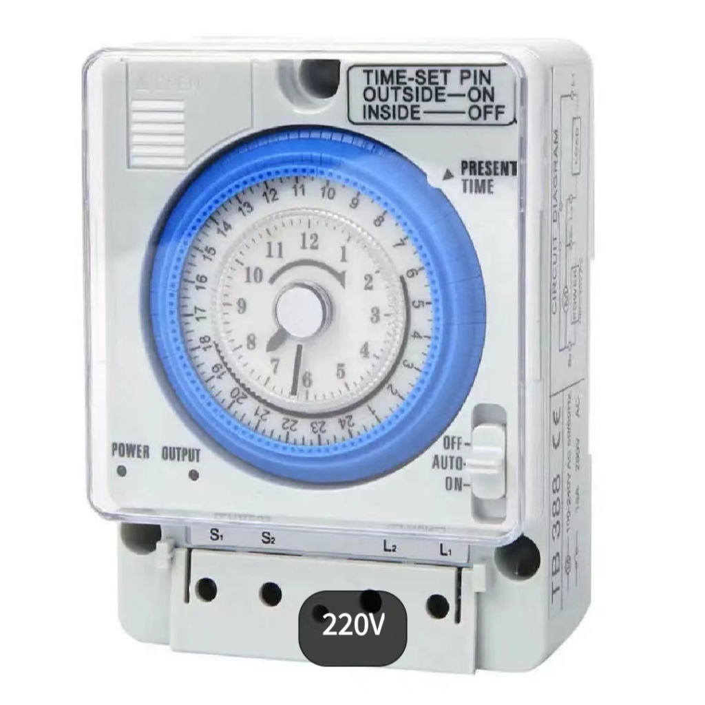 นาฬิกากล่องฟ้าTB388 Timer Switch สวิทช์ตั้งเวลา เปิด-ปิด อุปกรณ์ไฟฟ้า ...
