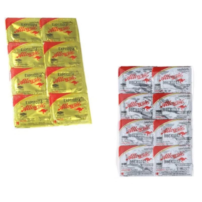 Allowrie เนย (รสเค็ม, รสจืด) แบบถ้วย 1 ชิ้น ขนาด 8 กรัม | Shopee Thailand