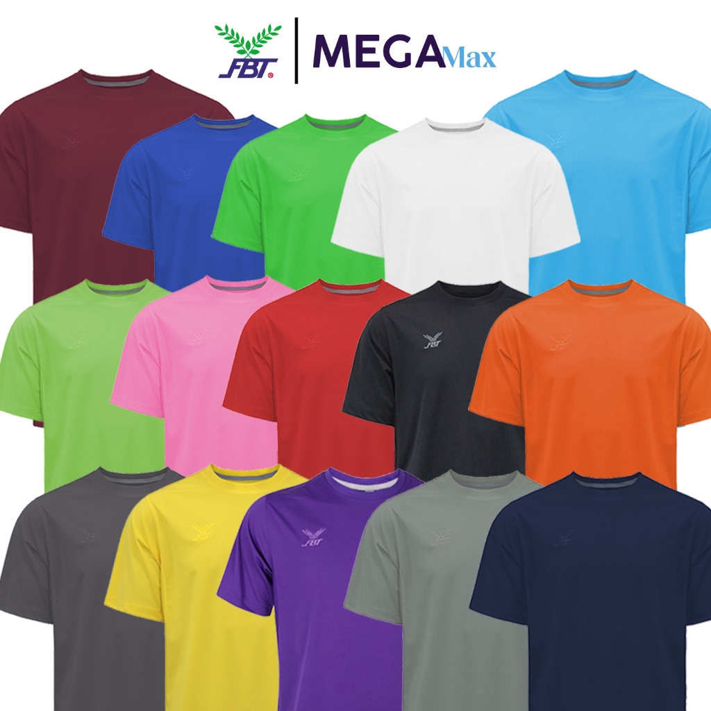 เสื้อกีฬา สีล้วน FBT 12009 ผ้าลื่น ทอโปร่งช่วงข้างลำตัว ผ้าหนานุ่ม ตัด ...