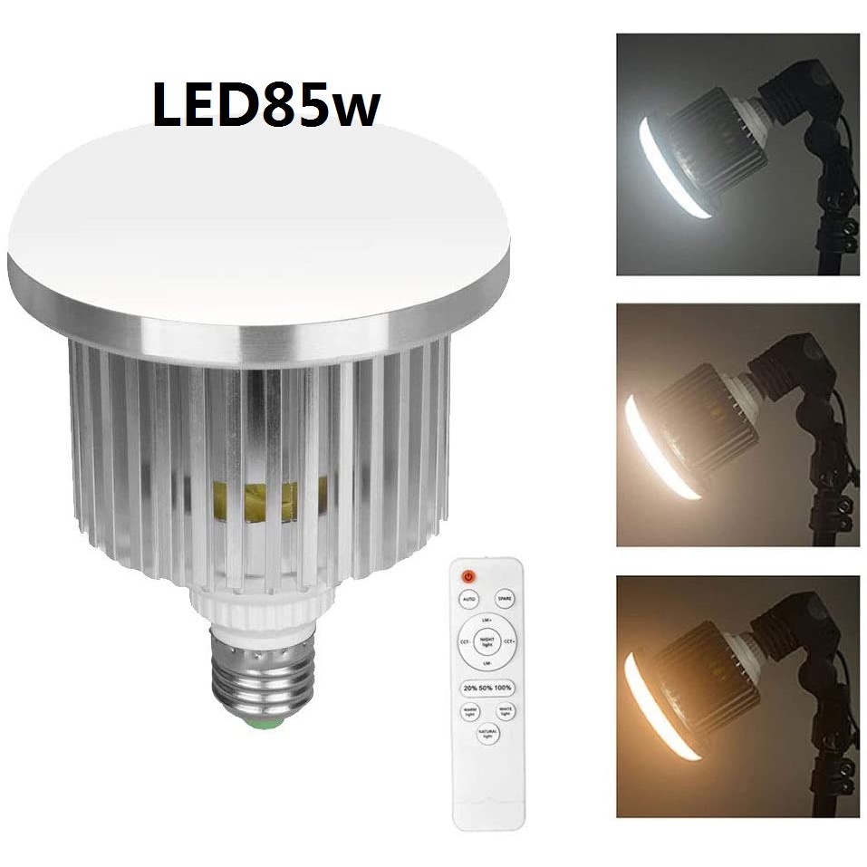 หลอดE27 85W 3200K-5500K Bi-Color Dimmable LED Energy Saving Light Bulb for Photo and Video ...