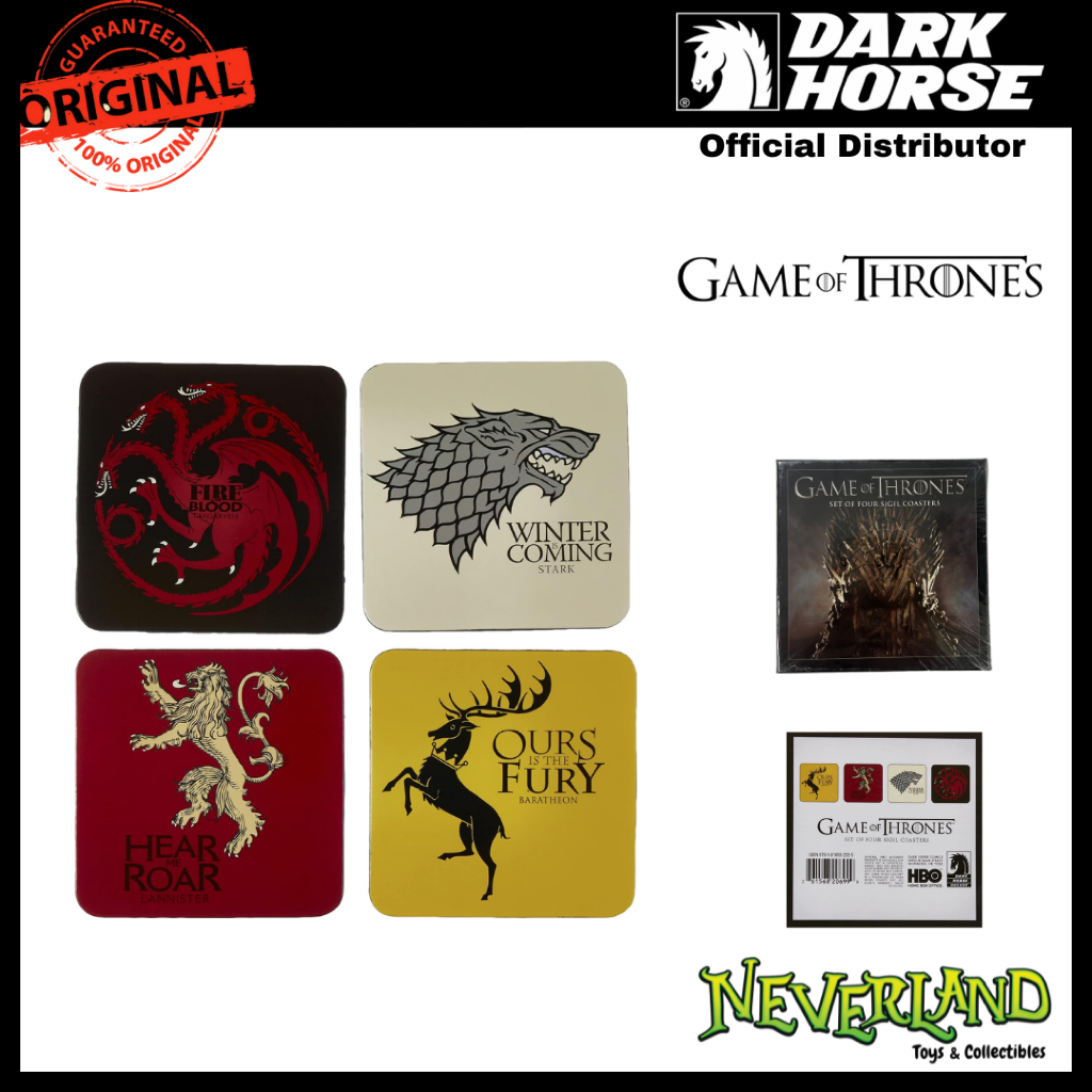 Dark Horse Game of Thrones: House Sigil Coaster Set | Shopee Thailand