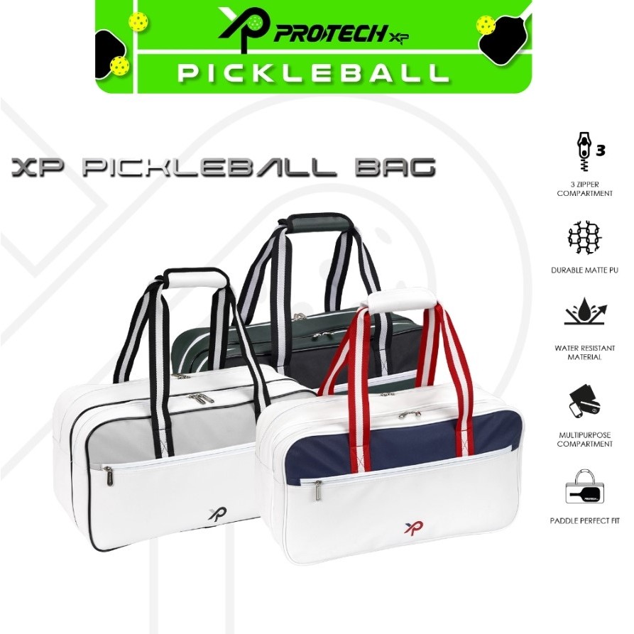 PROTECH 3 Zips Stylish Hand Carry Bag - XP Pickleball Bag (Sport/Travel/Gym/Pikle Ball) | Shopee ...