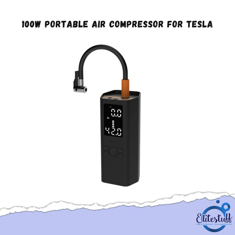 Jowua 100W Portable Air Compressor for Tesla - เครื่องปั๊มลมพกพา ...