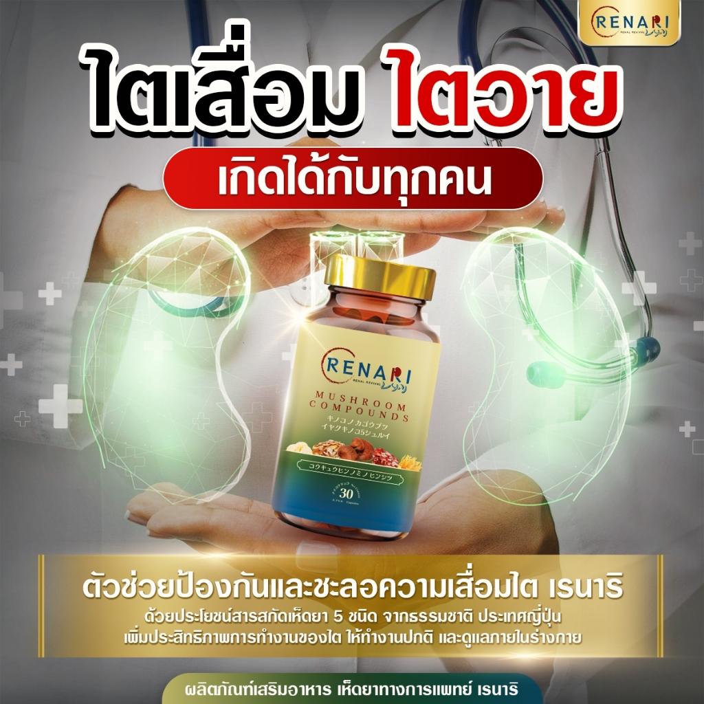 Renari ดูแลสุขภาพและระบบเลือด เรนาริ อาหารเสริมไต | Shopee Thailand