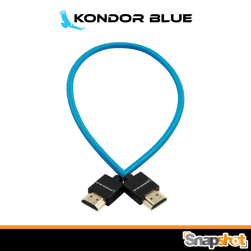 KONDOR BLUE HDMI to HDMI 16" Braided Cable for On-Camera Monitors [KB ...