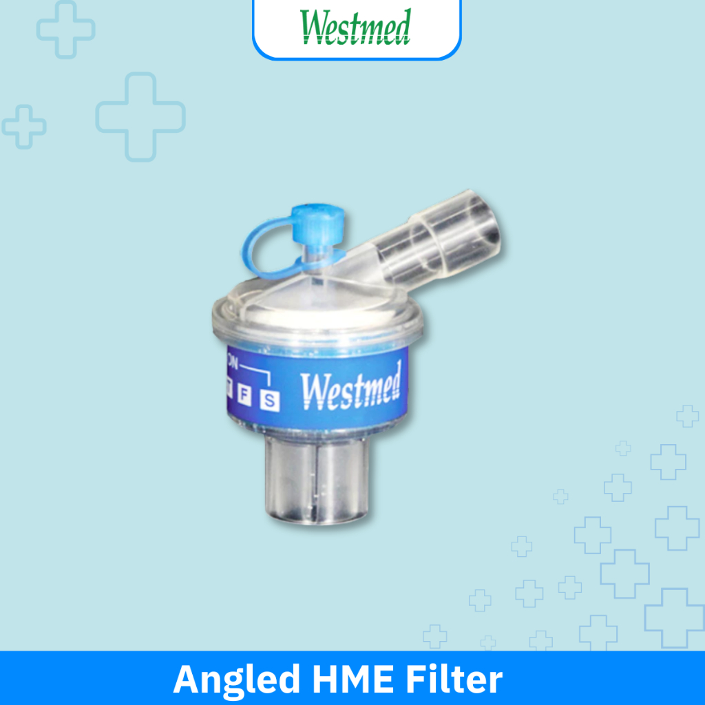 Westmed Angled HME Filter ฟิลเตอร์ดักความร้อนความชื้น พร้อมกรอง ...