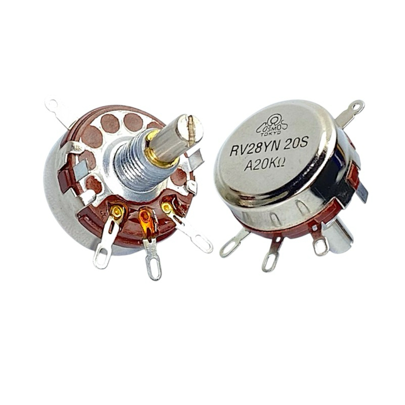 วอลลุ่ม 20K POT POTENTIOMETER COSMOS RV28YN 20S 20K (งานไต้หวั๋น) Out ...