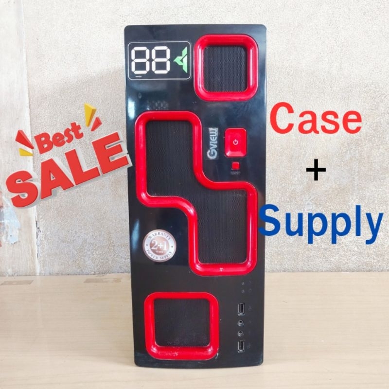 เคสคอม GVIEW + พาวเวอร์ชัพพลาย 600W GV60XD (มือสอง) | Shopee Thailand
