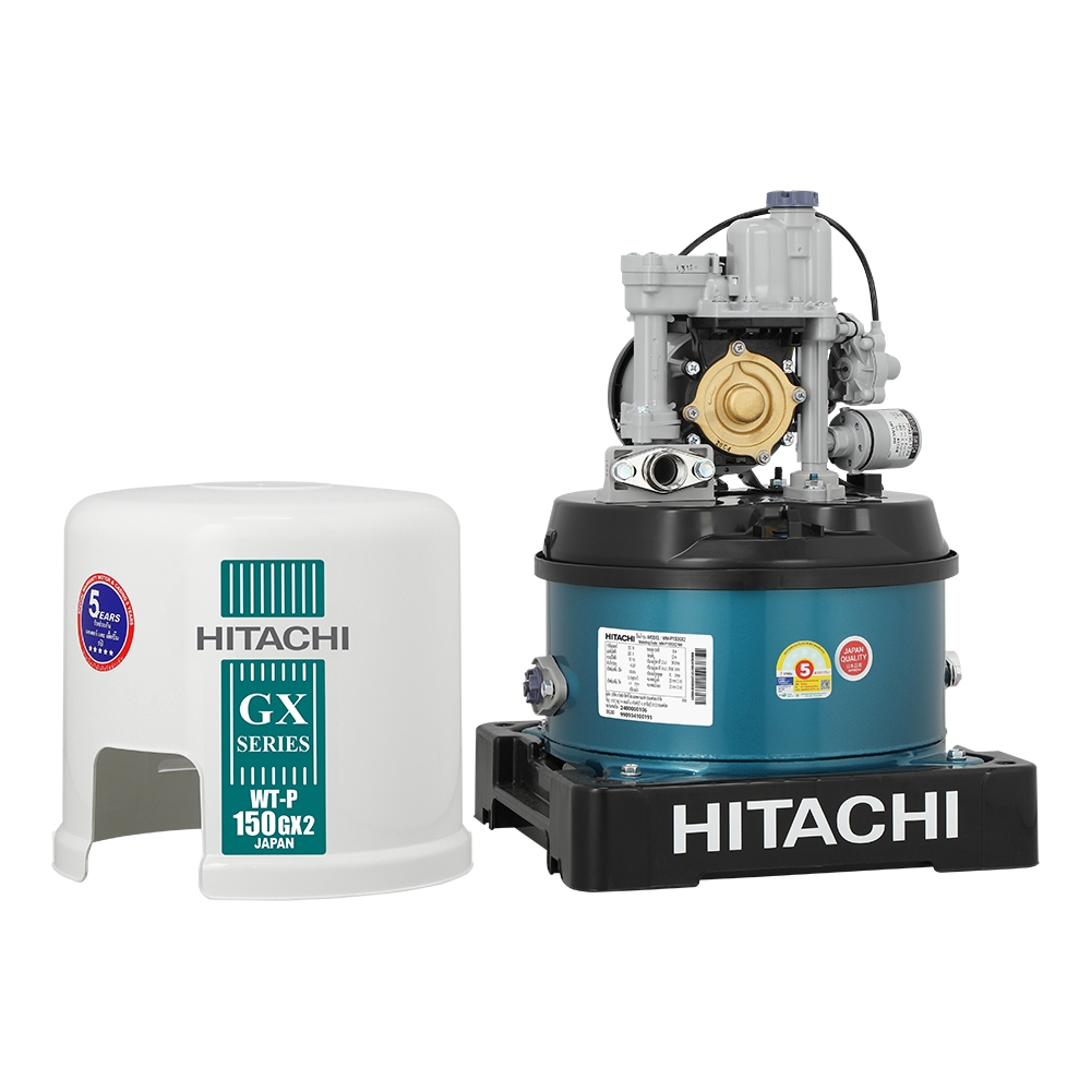 HITACHI ปั้มน้ำ 150 วัตต์ รุ่น WT-P150GX2 ปั๊มน้ำอัตโนมัติ ไม่เป็นสนิม ...
