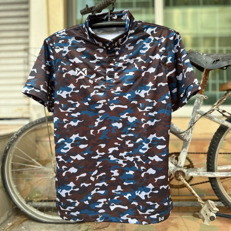 WARRIX เสื้อโปโล วาริก ลายทหาร WARRIX CAMO POLO SIRT WA-251PLMCL01 | Shopee Thailand