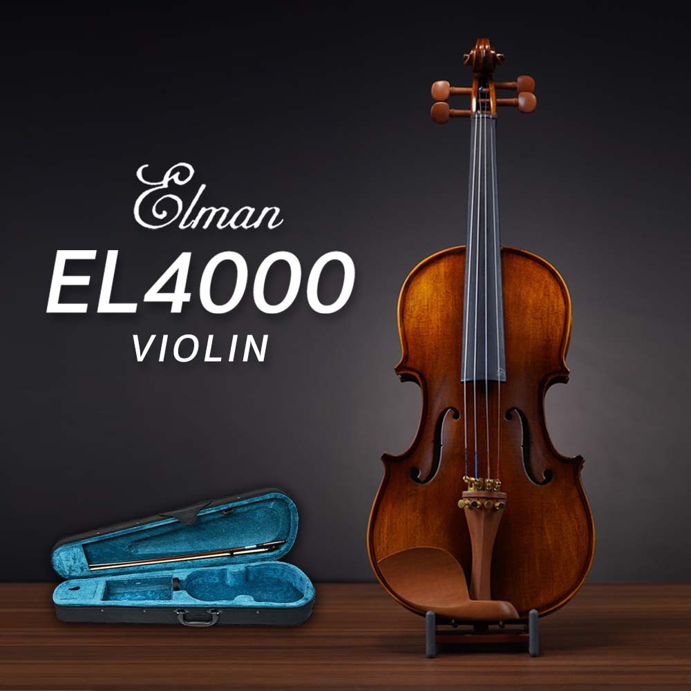[ใส่โค้ดลด1000บ.] Elman violin EL4000 ไวโอลิน Size 1/2 1/4 3/4 4/4 ...