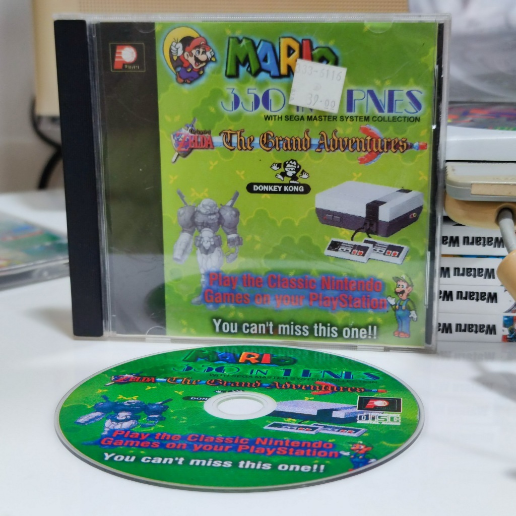 Mario 350 in 1 รวมเกม NES famicom [PS1] [bootleg] แผ่นก๊อปปั้ม เทสแล้ว ...