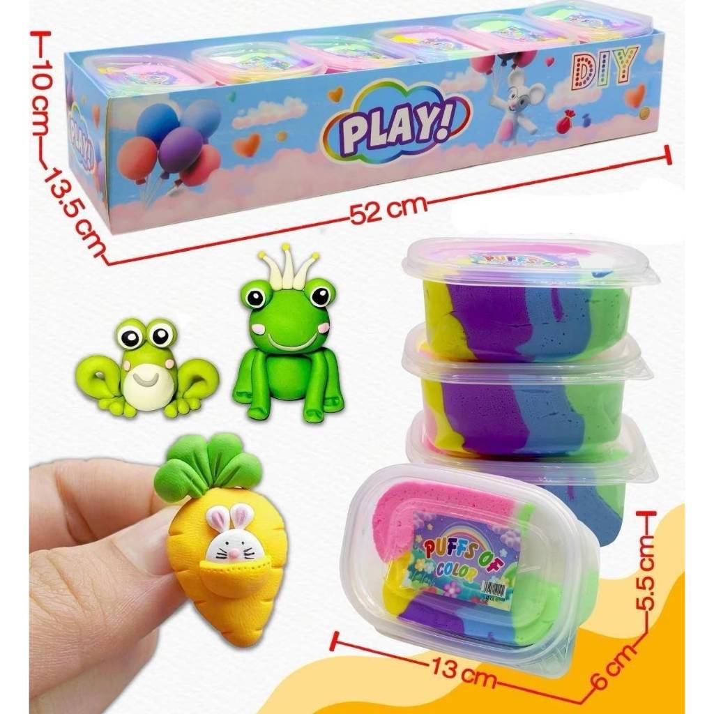 ของเล่นเด็ก ดินเบา Hello soft ดินเกาหลี ดินญี่ปุ่น ยืดได้ ปั้นเป็นรูป ...