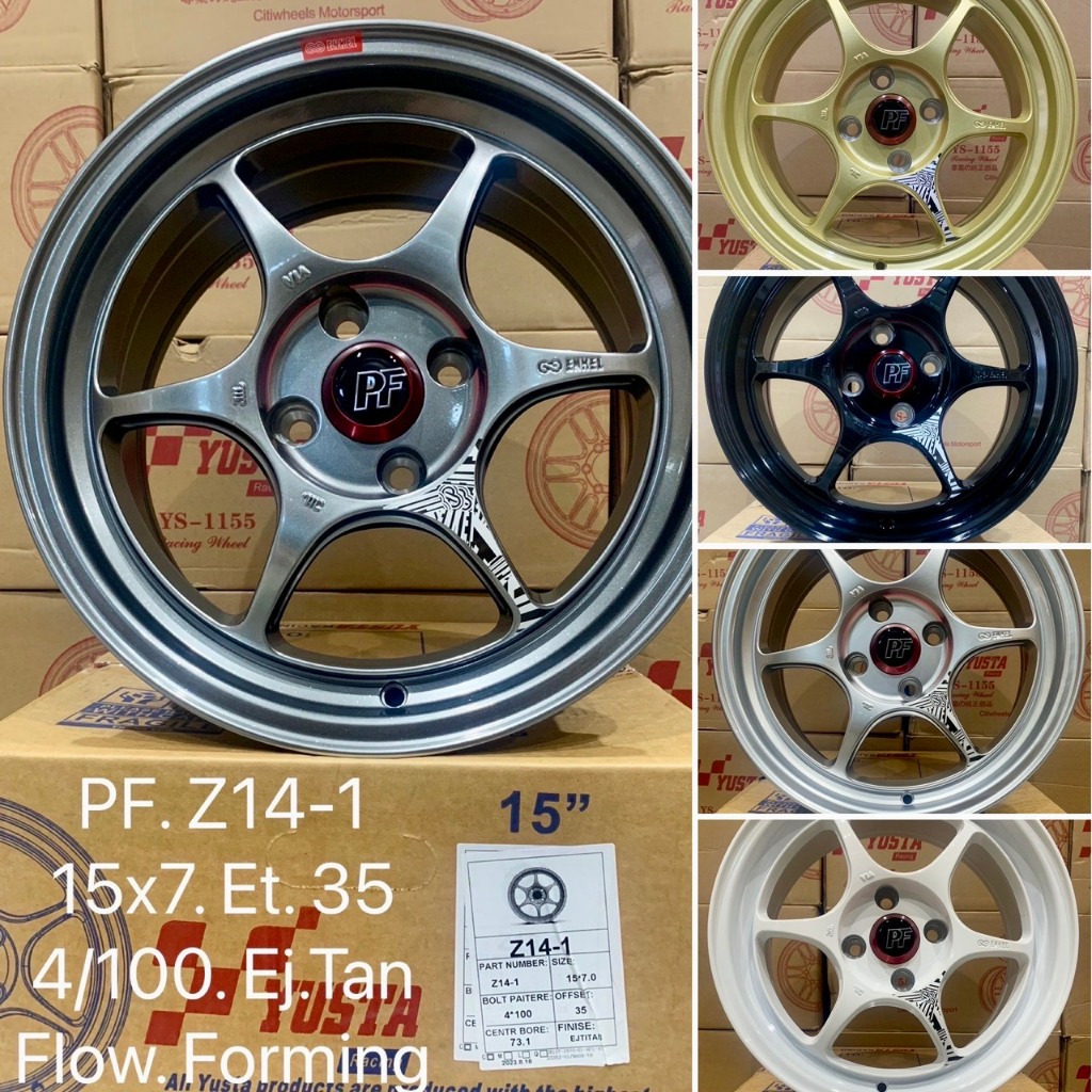 แม็กขอบ 15 Yusta Z14 4/100 (4ล้อ) งานล้อเบา | Shopee Thailand