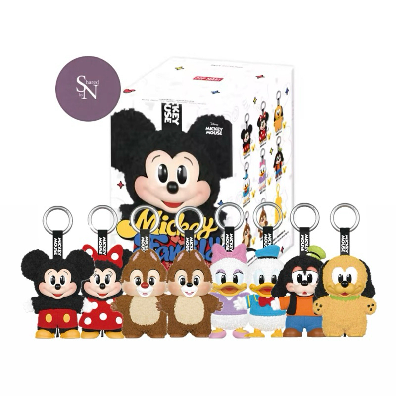 พร้อมส่ง ระบุตัว/จุ่ม มีโค้ดวิดีโอ : POP MART Mickey Family Cute ...