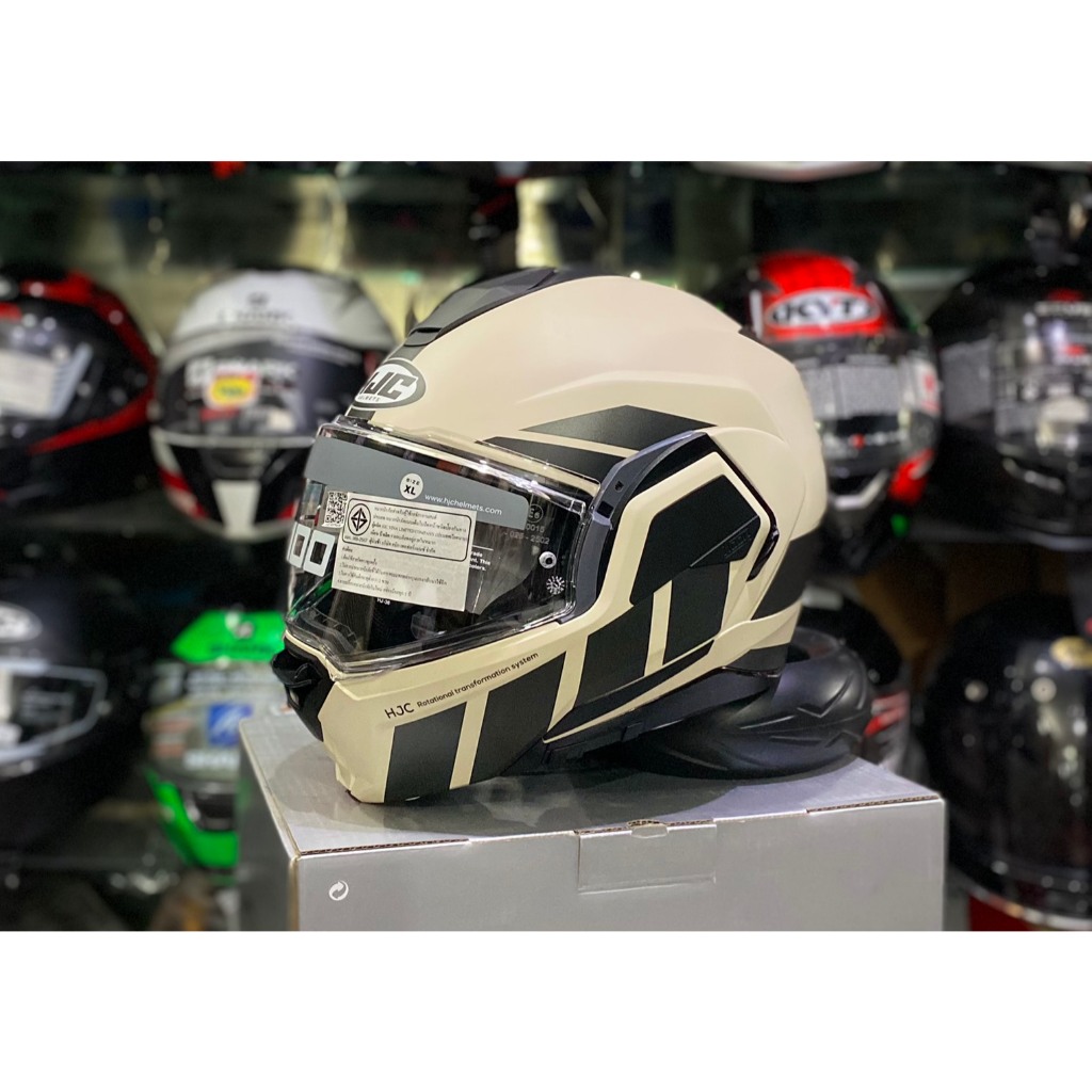 หมวกกันน็อค HJC รุ่น i100 เปิดยกคางเก็บด้านหลัง แบบ 180 องศา | Shopee ...