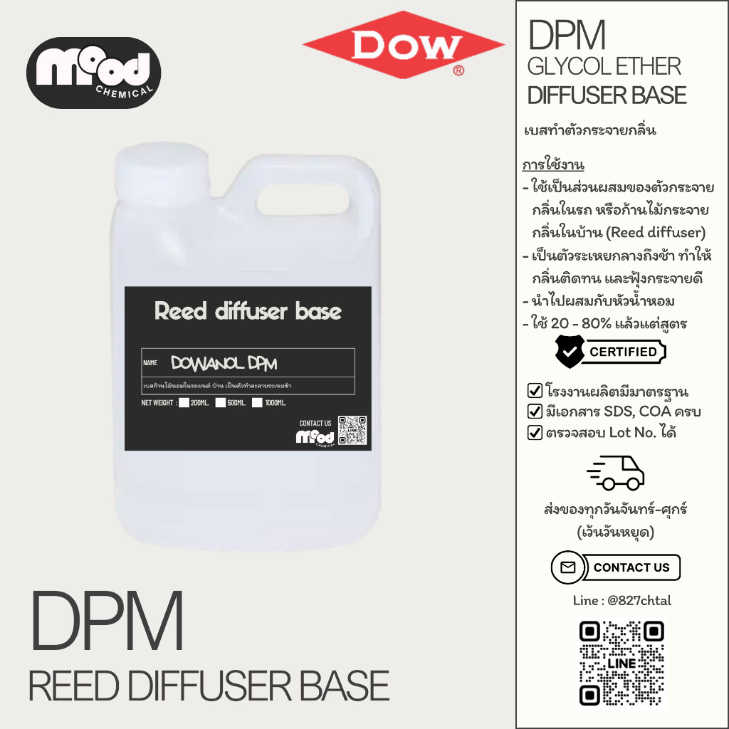 DPM / Reed Diffuser Base / เบสละลายน้ำหอมสำหรับก้านไม้หอม - MOOD ...