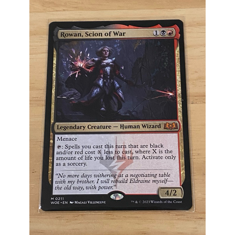 [MTG][WOE] Wilds of Eldraine: Rowan, Scion of War การ์ดแท้ Magic The ...