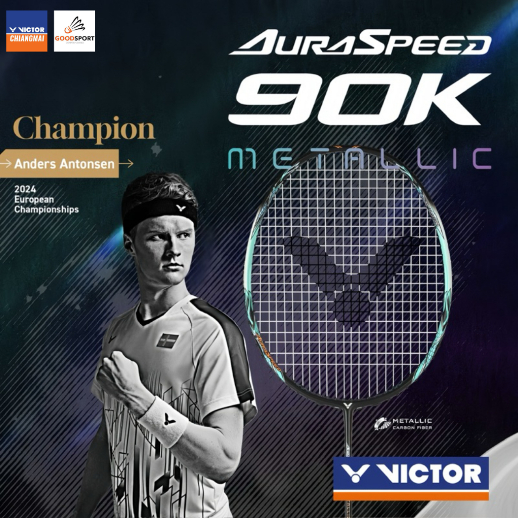 Victor ไม้แบด ARS-90K METALLIC 4U ฟรี! ขึ้นเอ็น+ ซองพรีเมี่ยม + ประกัน ...