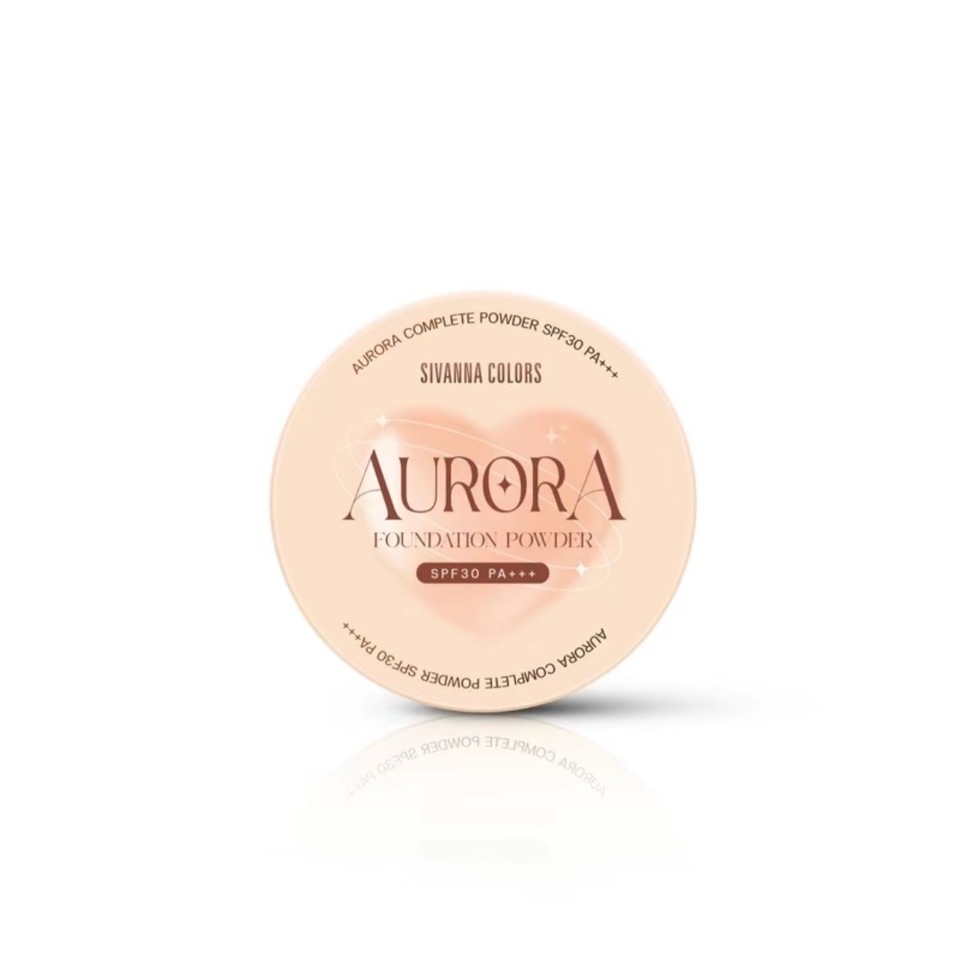แป้งดินน้ำมัน ซีเวนนา ออโรร่า ฟาวเดชั่น พาวเดอร์ เอสพีเอฟ SIVANNA ...