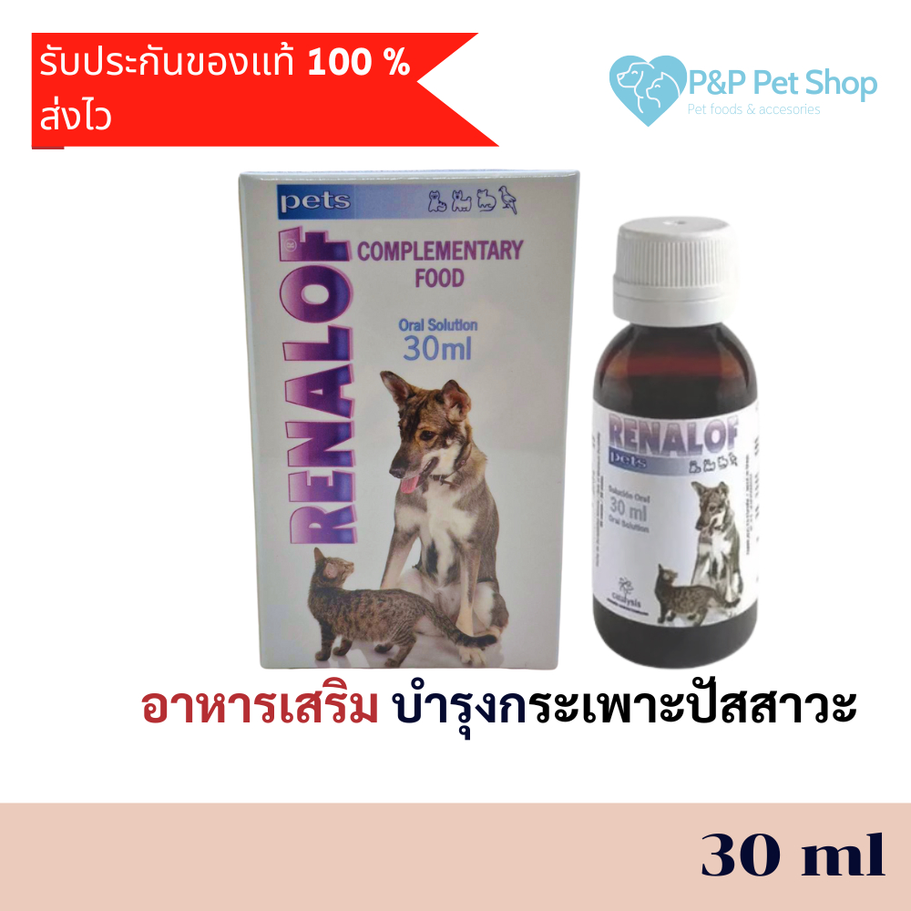 Renalof Pets 30ml รีน่าลอฟ เพ็ทส์ อาหารเสริม วิตามิน แมว หมา ช่วยปรับ ...