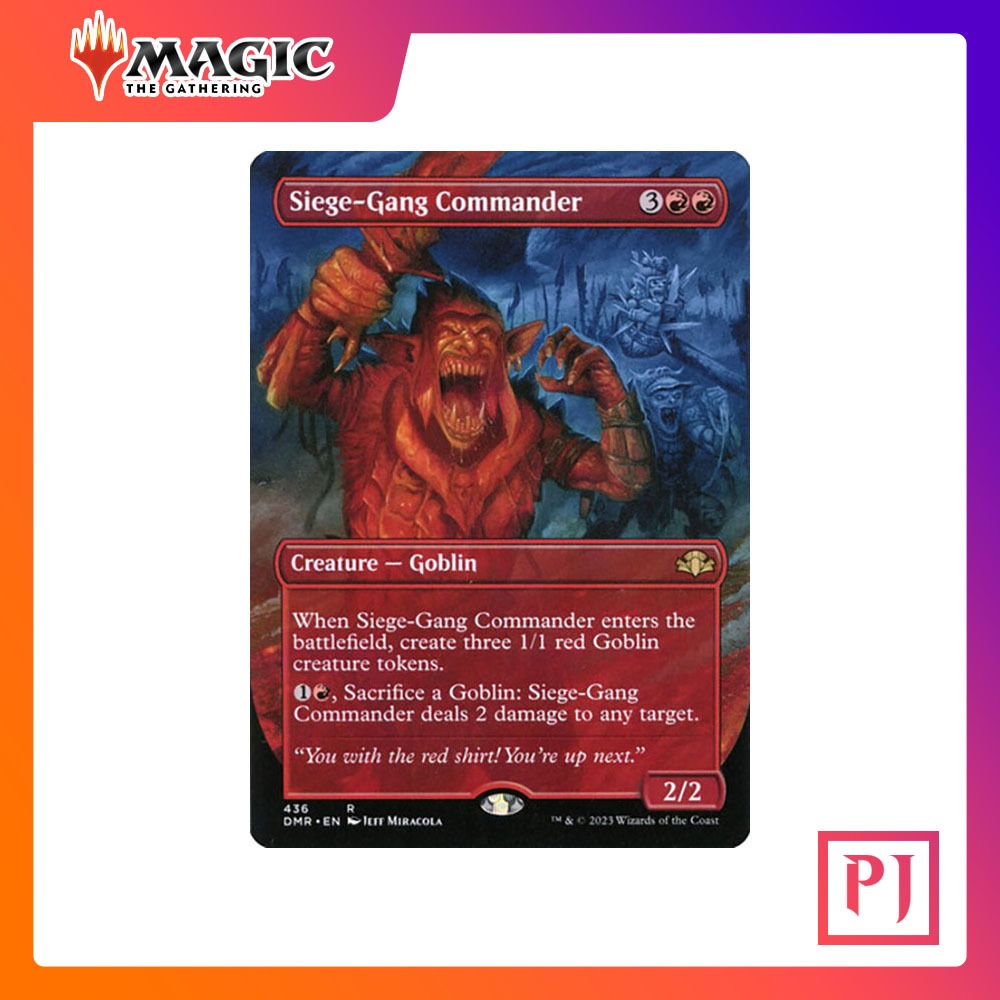 [MTG] Siege-Gang Commander (Borderless) [DMR] [RED] [RARE] [NORMAL ...