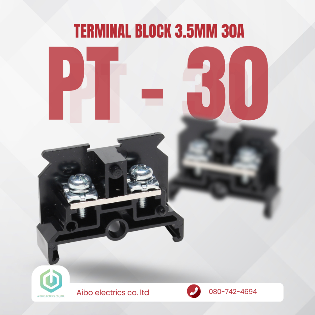 PT-30 Terminal Blocks 3.5mm 30A | Shopee Thailand