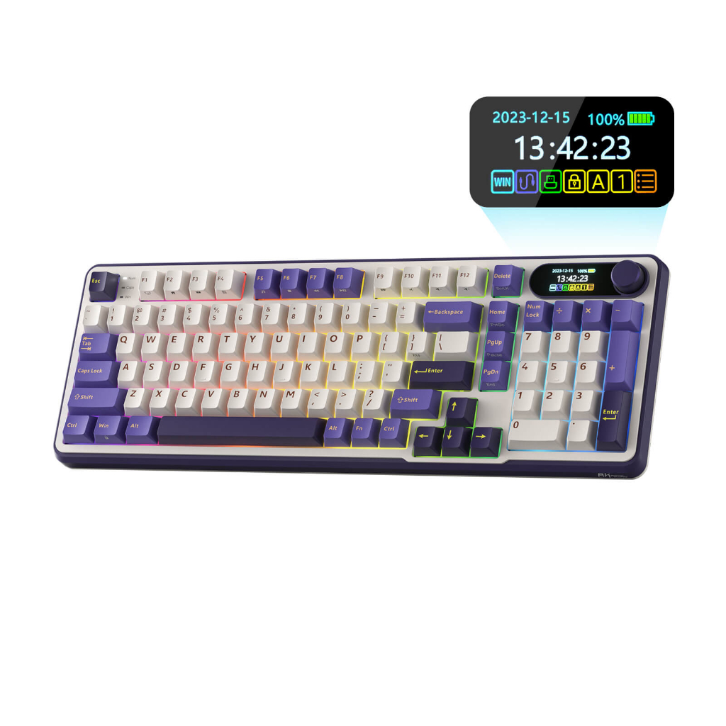 ของแท้ประกันศูนย์ไทยRoyal Kludge RK-S98 Tri-Mode RGB 98 Keys Hot ...