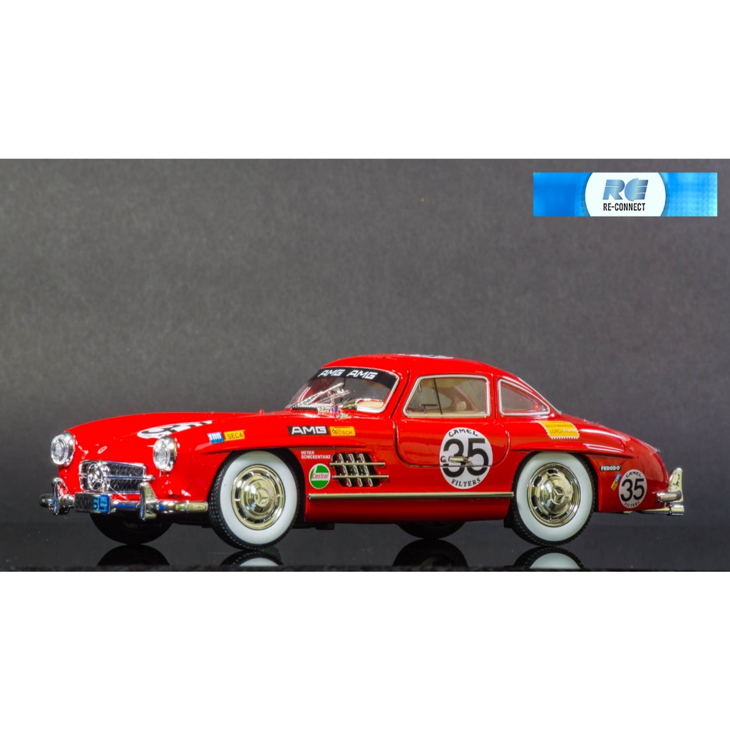 โมเดลรถเบนซ์ เมอร์เซเดส-เบนซ์2ประตู ปีกนก JINLIFANG 1: 24 1954 Mercedes ...