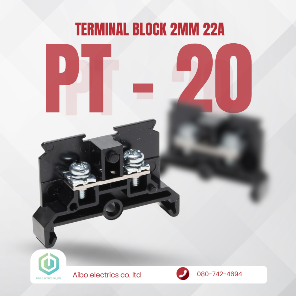 PT-20 Terminal Blocks 2mm 22A | Shopee Thailand