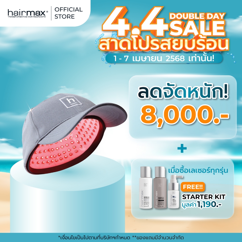 HairMax Laser 272 Power Flex Cap - หมวกเลเซอร์ 272 หลอด เลเซอร์เกรด ...