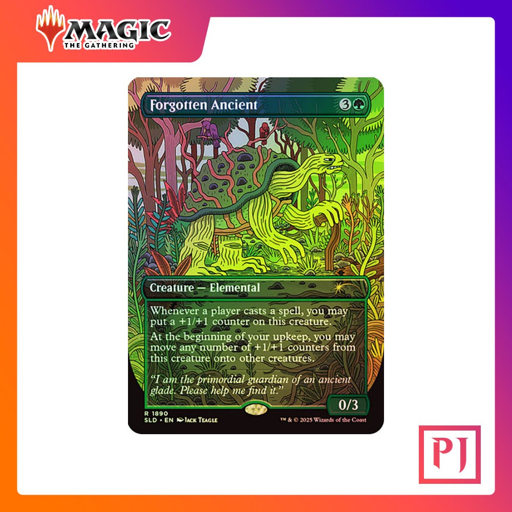 [MTG] Forgotten Ancient (Secret Lair) (Borderless) [SLD] [GREEN] [RARE] [FOIL] [ENG] (การ์ดเมจิค ...