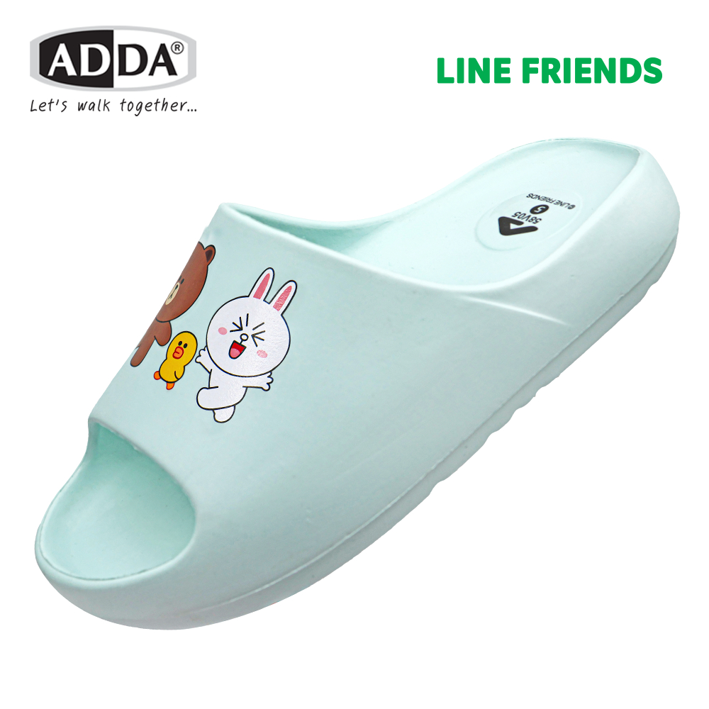 รองเท้าแตะ ADDA รุ่น 58V05W1 (Line Friends) สีพาสเทล สวมง่าย ใส่สบาย ...