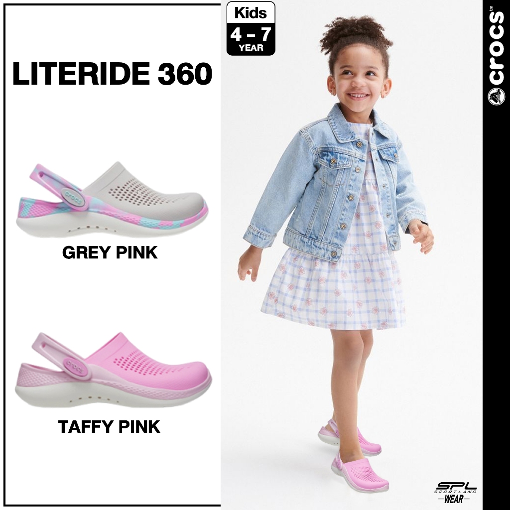 Crocs Collection รองเท้าแตะ สำหรับเด็ก Literide 360 Clog 207668-1DU ...