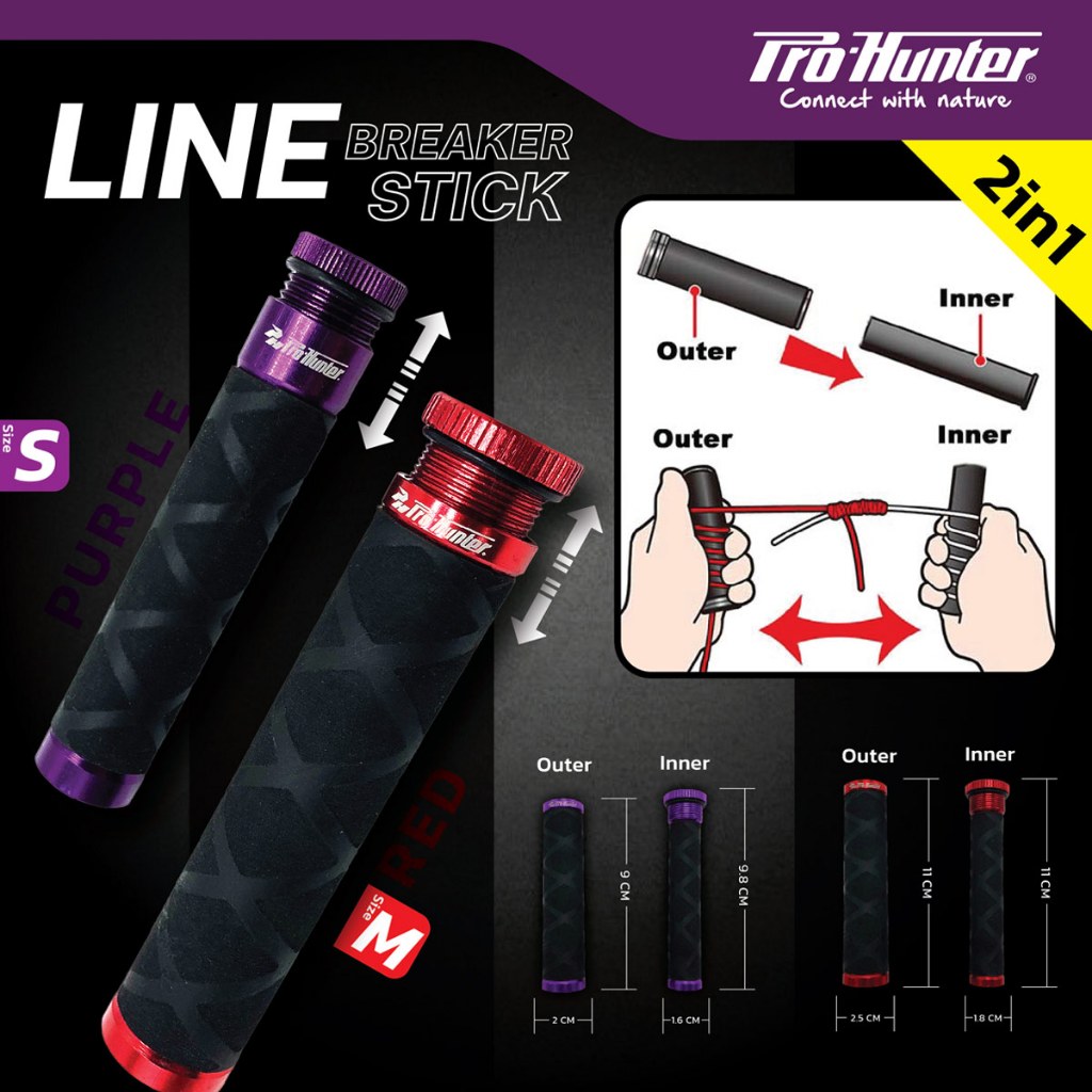 Line breaker stick ตัวจับผูกเงื่อนสาย PE / สายเอ็น แบบปลอดภัย | Shopee ...