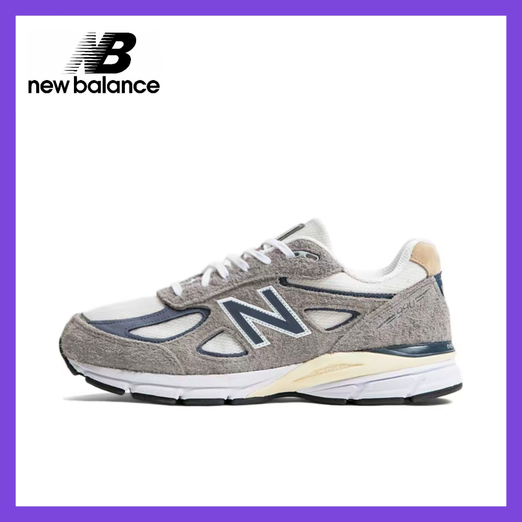 New Balance NB 990 V4 รองเท้าผ้าใบสไตล์เรโทรสำหรับผู้ชายและผู้หญิง ...