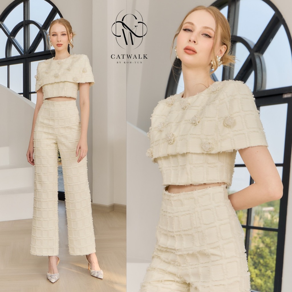 "เช็คสินค้าก่อนสั่งซื้อ สั่งแล้วห้ามยกเลิกน๊าค๊า" CATWALK Set เสื้อครอป ...