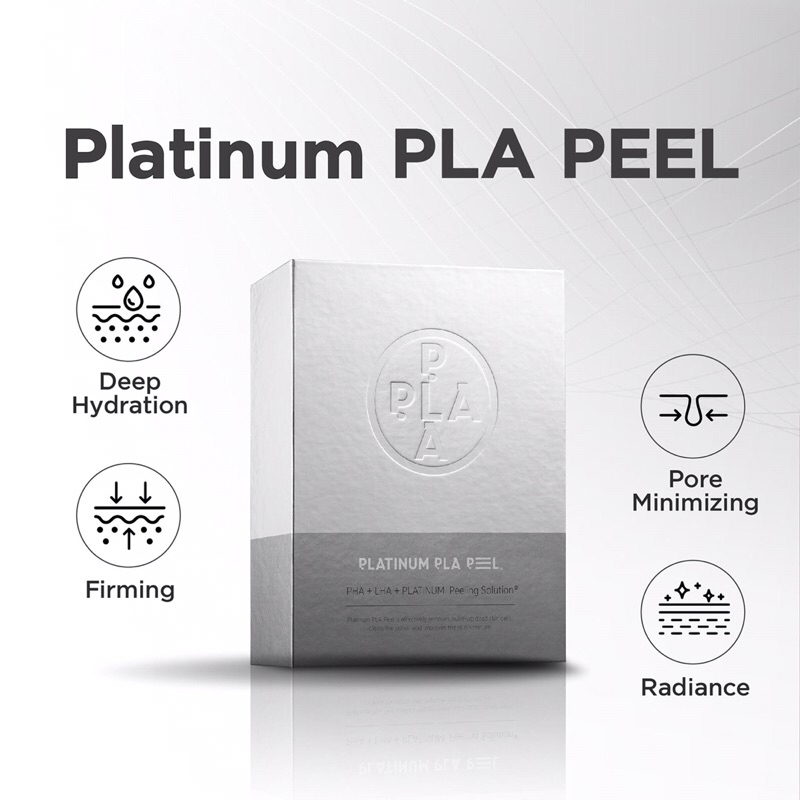 Platinum PLA PEEL 1 คู่ เซรั่มผลัดผิว ลดสิว ลดรอยดำ | Shopee Thailand