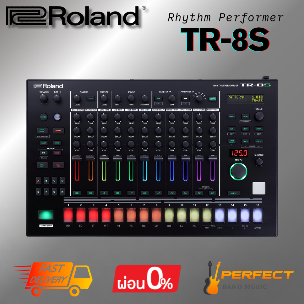 เครื่องสร้างจังหวะ Roland TR-8S Rhythm Performer [ผ่อน 0% 10เดือน ...