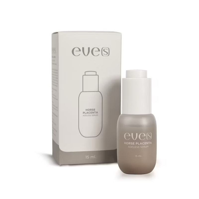 [NEW] EVE'S เซรั่มรกม้า (สูตรใหม่) ลดเลือนฝ้า กระ จุดด่างดำ - HORSE PLACENTA AGELESS SERUM ...