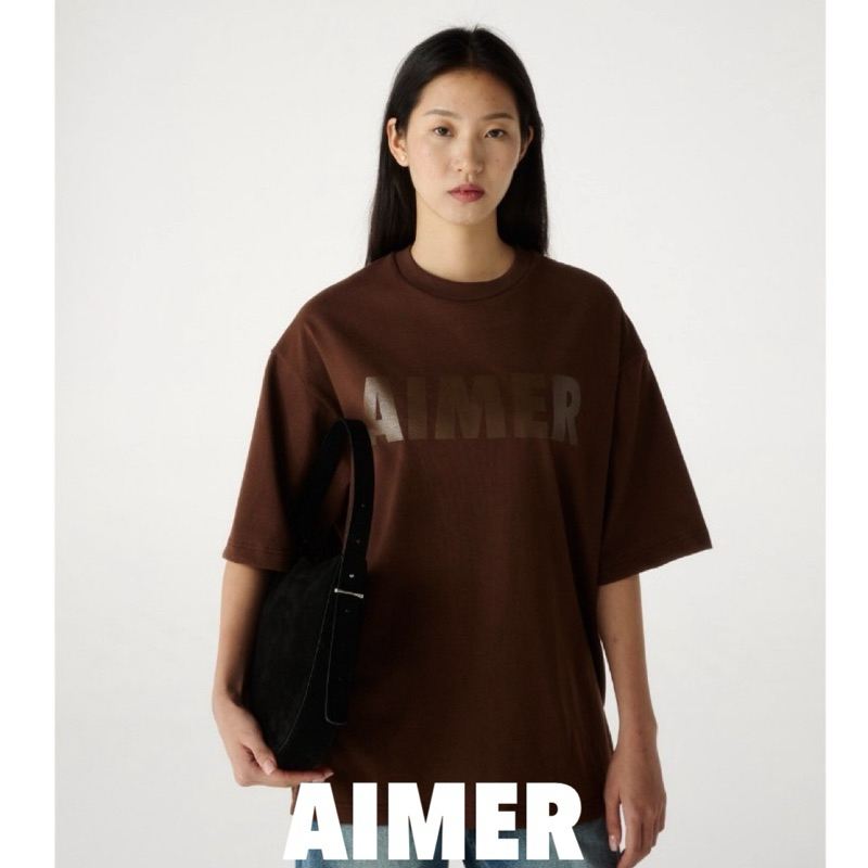 〈พร้อมส่ง แท้100% จากofficial〉AIMER Logo T-shirt เสื้อยืดโอเวอร์ไซส์ ...