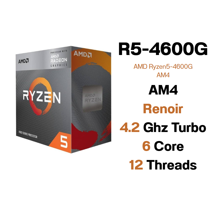 CPU AMD RYZEN 5 4600G 3.7 GHz AM4 ของใหม่ | Shopee Thailand