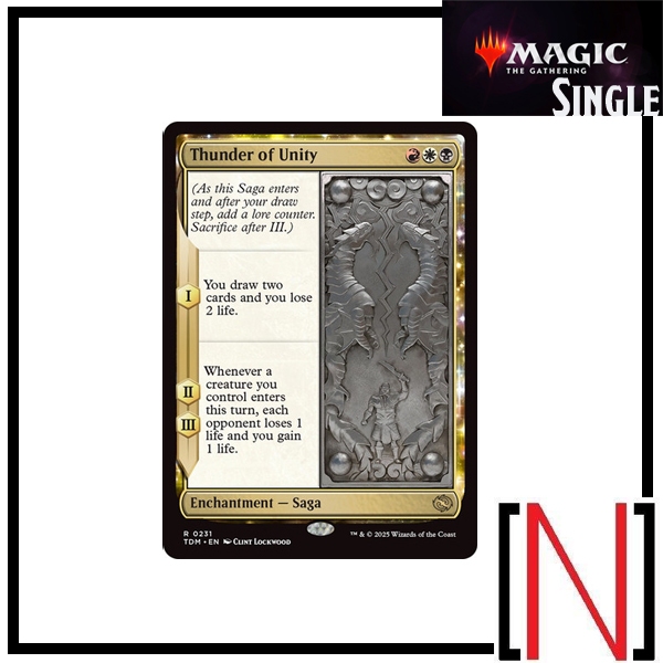 [MTG][Single][TDM] Thunder of Unity ระดับ Rare [ภาษาอังกฤษ] | Shopee ...