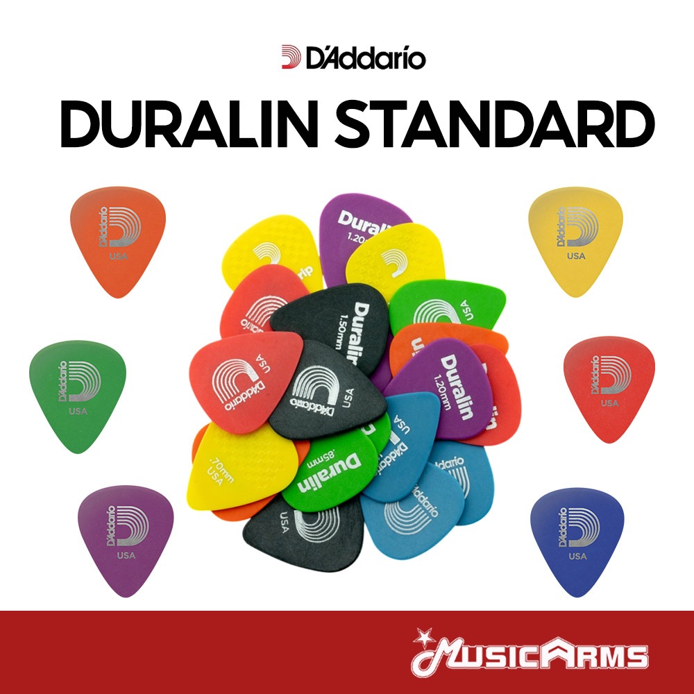 D'Addario Duralin Standard Pick ปิ๊กกีตาร์ Guitar Pick | Shopee Thailand