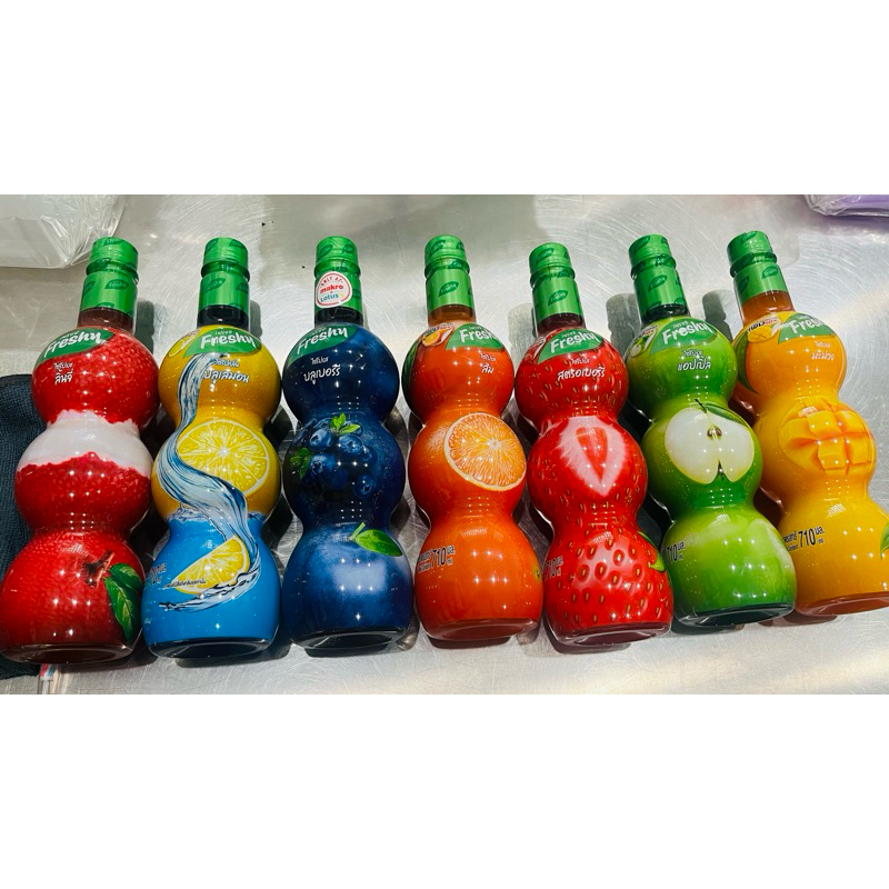 Freshy Syrup เฟรชชี่ไซรัป น้ำเชื่อมผลไม้เข้มข้น 710ml. | Shopee Thailand