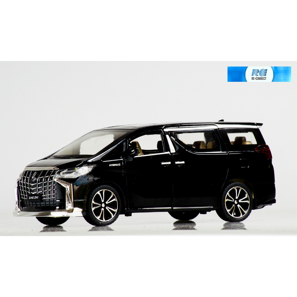 โมเดลรถยนต์ รถตู้หรู โตโยต้า อัลฟาร์ด ของเล่น สะสม CHE ZHI 1:24 Toyota ...